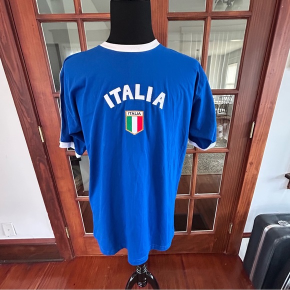 International | Shirts | Italia Flag Embroidered Italian Shirt | Poshmark